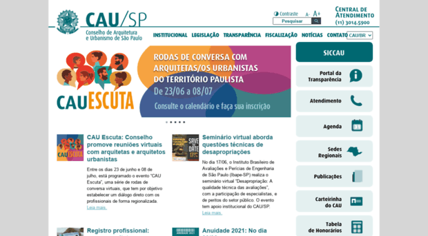 causp.gov.br - CAU/SP – Conselho de Arquitetu... - CAU SP