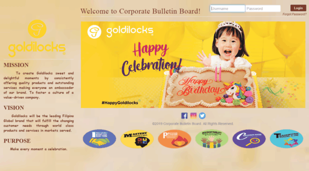 cbb.goldilocks.com.ph - Goldilocks Login - Cbb Goldilocks