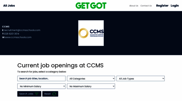 ccms.getgotjobs.co.uk - GetGot™ Portal – Ireland, Nort... - Ccms Get ...