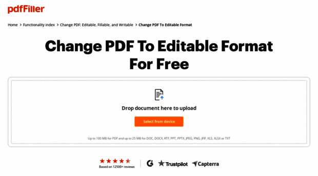 change-pdf-to-editable.pdffiller.com - Change PDF To Editable Format ...
