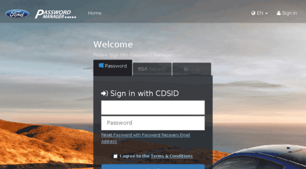 changepassword.ford.com - Sign In - Password Manager - Change Password Ford