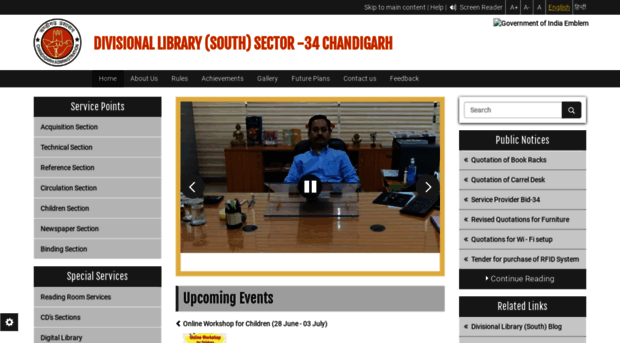 chdstatelibrary34.gov.in - Divisional Library (South) Sec... - Chdstate ...