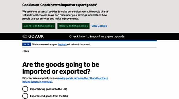 check-how-to-import-export-goods.service.gov.uk - Are the goods going ...