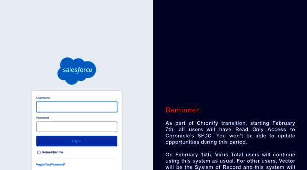 chronicle-security--c.na158.visual.force.com - Login | Salesforce - Chronicle Security C Na 158 ...