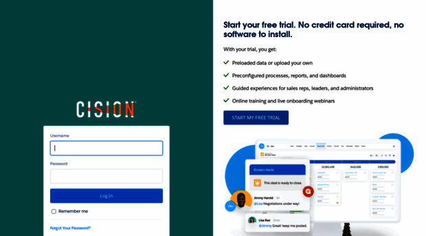 cision.my.salesforce.com - Login | Salesforce - Cision My Salesforce