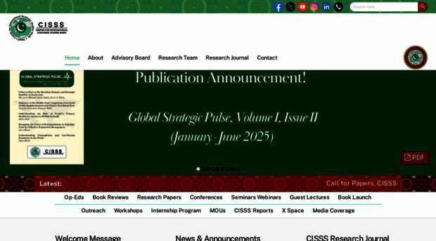 cisss.org.pk - CISSS - The Center for Interna... - CISSS