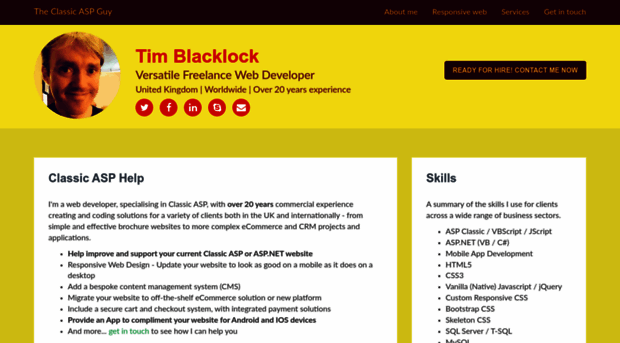 classic-asp.co.uk - Classic ASP Specialist - Respo... - Classic ASP