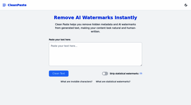 cleanpaste.site - Clean Paste – Remove Invisible... - Clean Paste