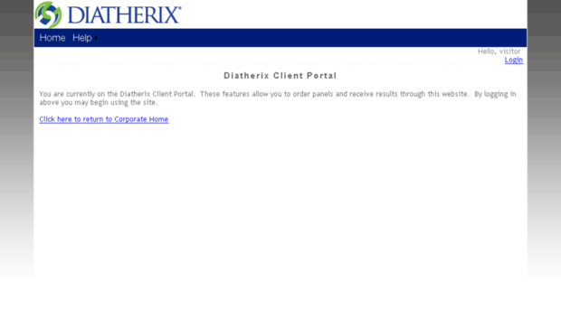clia.diatherix.com - Login DIATHERIX Labs - Clia DIATHERIX