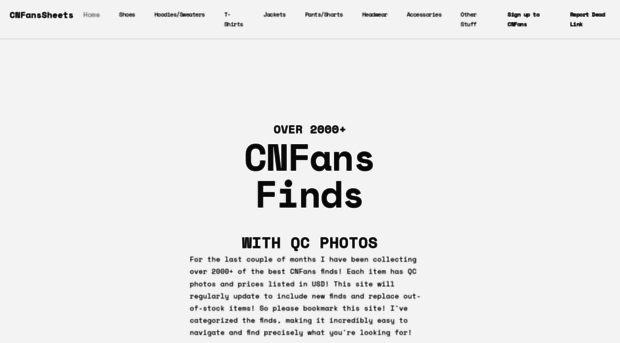 cnfanssheets.com - CNFans Spreadsheets - CNFans Sheets