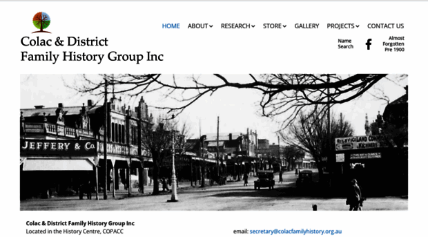 colacfamilyhistory.org.au - Home - Colac & District Family... - Colac ...