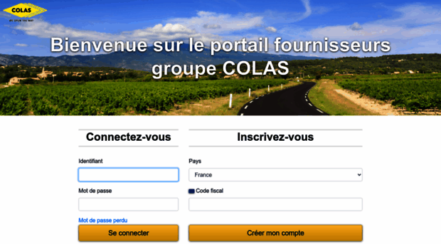colas.e-facture.net - Bienvenue sur le portail fourn... - COLAS E Facture