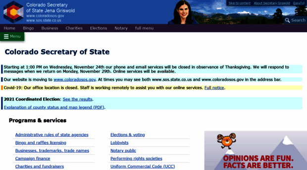 coloradosos.gov - Colorado Secretary of State - Colorado Sos