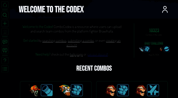 combocodex.com - Welcome to the codex! - Combo Codex