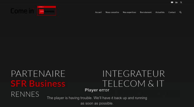 come-in.fr - Come in distributeur SFR Busin... - Come In