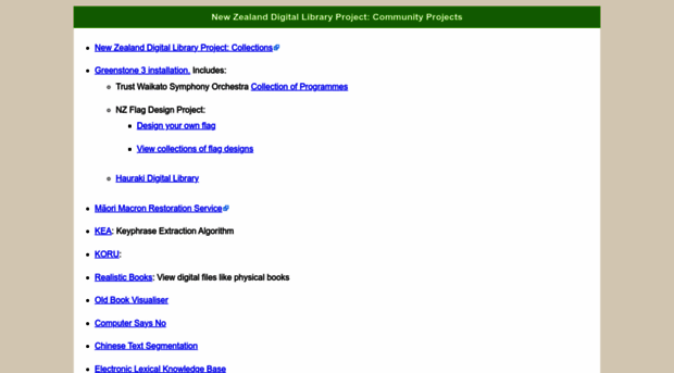 community.nzdl.org - Community NZDL - Community NZDL