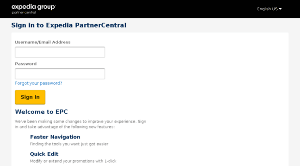 contentadmin.expediapartnercentral.com - Partner Central - Login ...