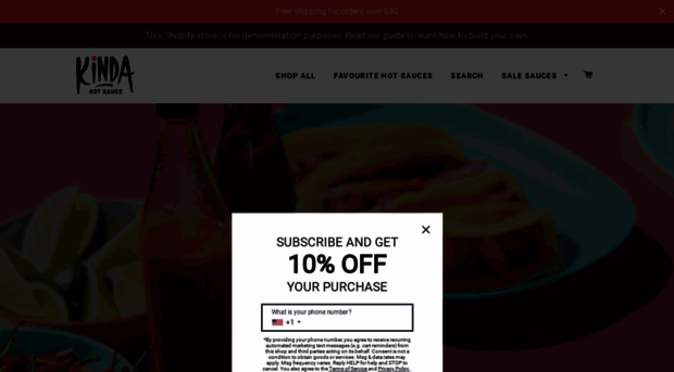 contentdemostore.myshopify.com - Kinda Hot Sauce | Delicious Mi... - Contentdemostore Myshopify