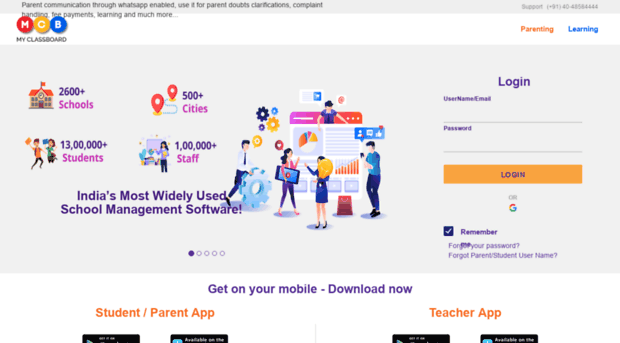 corp3beta.myclassboard.com - School ERP | School Management... - Corp 3 ...