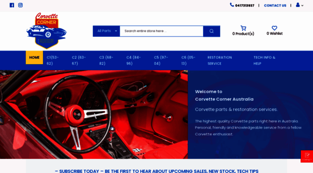 corvettecorner.com.au - Corvette Corner Australia - Pa... - Corvette Corner