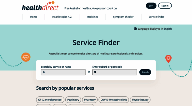 covid-vaccine.healthdirect.gov.au - Find a health service | health ...