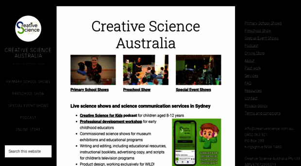 creativescience.com.au - Creative Science - Creative Science