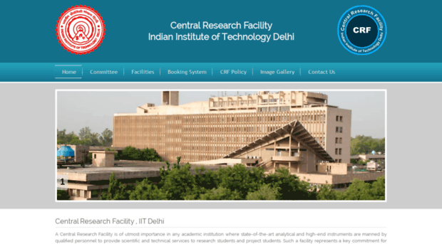 crf.iitd.ac.in - Central Research Facility Indi... - Crf Iitd