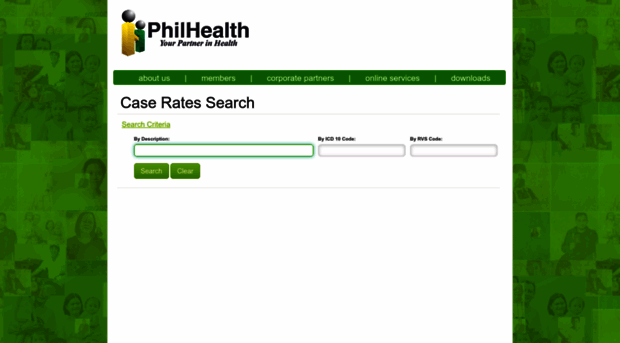 crs.philhealth.gov.ph - Case Rates Search | Philippine... - Crs Phil Health
