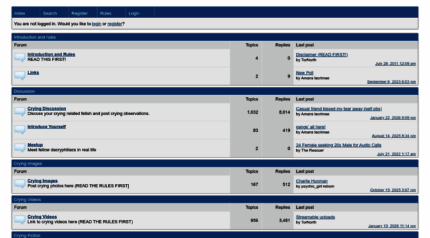 cryinglovers.boardhost.com - Crying Lovers - Crying Lovers Boardhost