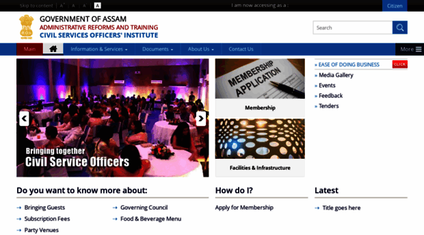 csoi.assam.gov.in - Home | Civil Services Officers... - Csoi Assam