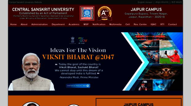csu-jaipur.edu.in - Central Sanskrit University, J... - Csu Jaipur Edu