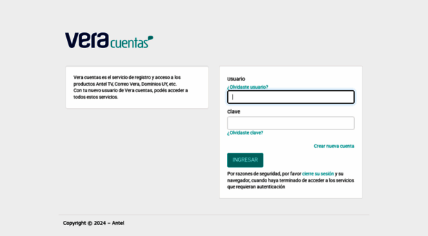 cuentas.vera.com.uy - Login - antel – cuentas vera - Cuentas Vera Com