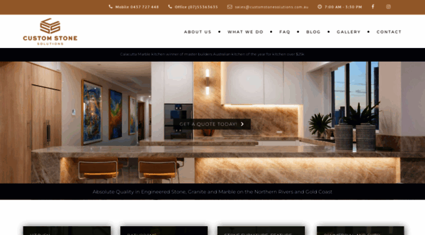 customstonesolutions.com.au - Granite Benchtops & Stone Vani ...