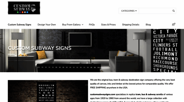 customsubwaysigns.com - Custom Subway Signs Destinatio... - Custom ...