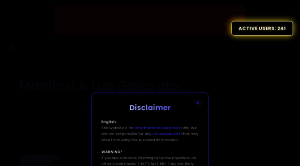 cysaw.org - Generator Lua & Manifest - Cysaw