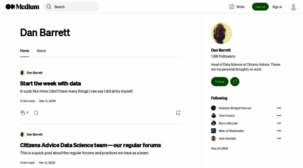 dasbarrett.medium.com - Dan Barrett – Medium - Das Barrett Medium
