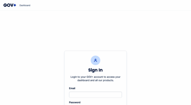 dashboard.govplus.com - GOV+ | Dashboard - Dashboard GOV Plus
