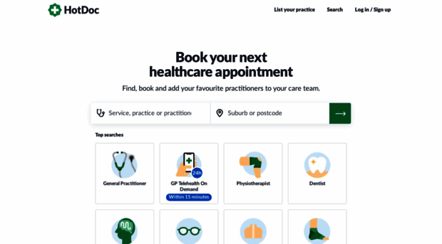 dashboard.hotdoc.com.au - Find a Doctor, GP, Dentist or ... - Dashboard ...