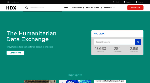 data.humdata.org - Humanitarian Data Exchange | F... - Data Hum
