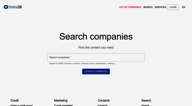 data2b.md - Data2B - the best free B2B dat... - Data2B