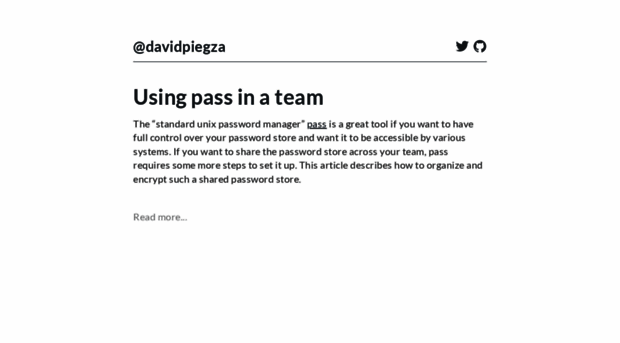 davidpiegza.github.io - @davidpiegza | Thoughts on Web... - Davidpiegza Github