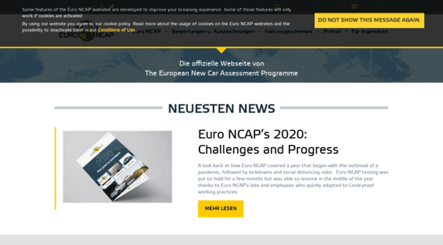 de.euroncap.com - Euro NCAP | Die offizielle Web... - De Euro NCAP