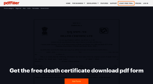 death-certificate-form.pdffiller.com - Unusual traffic detected - Death ...