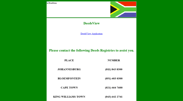 deedsview.deeds.gov.za - Deeds Registration - Deeds View Gov