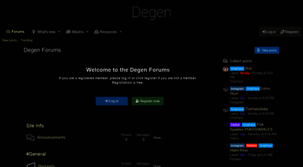 degen.si - Domain Details Page - Degen