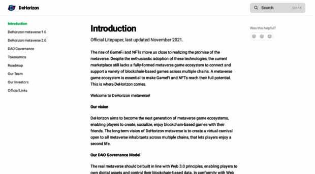 dehorizon-foundation-1.gitbook.io - Introduction | DeHorizon - De Horizon Foundation1 Gitbook