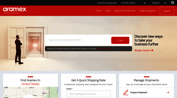 demo.aramex.com - Home - Demo Aramex