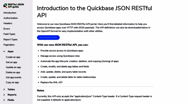 developer.quickbase.com - Quickbase API Portal - Developer Quickbase