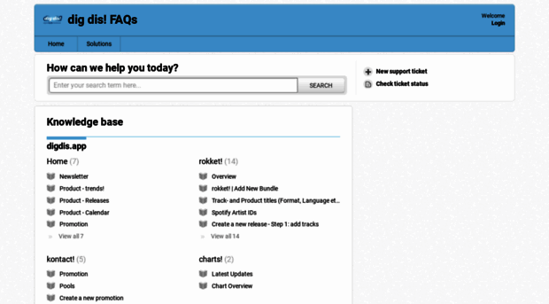 digdis.freshdesk.com - Support : dig dis! FAQs - Dig Dis Freshdesk