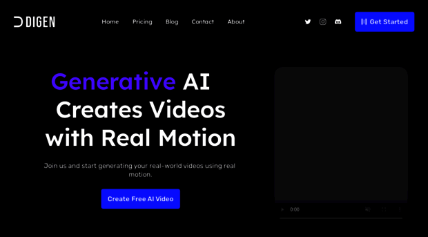 digen.ai - DigenAI - Free AI Video Genera... - Digen